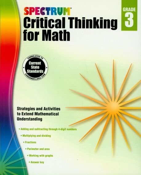 Spectrum Critical Thinking for Math, Grade 3 | Carson-Dellosa - 교보문고