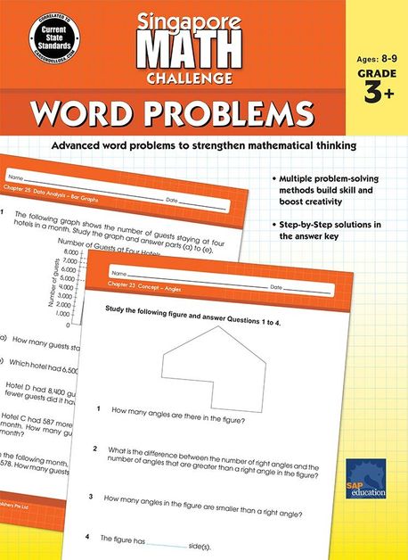 Singapore Math Challenge Word Problems, Grades 3 - 5 | Singapore Math ...