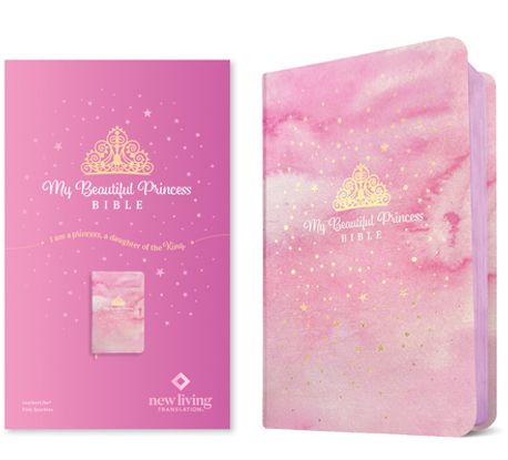 My Beautiful Princess Bible NLT (Leatherlike, Pink Sparkles) | Tyndale ...