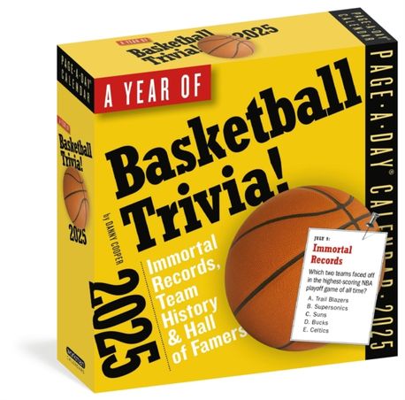 A Year of Basketball Trivia Page-A-Day(r) Calendar 2025 | Workman ...