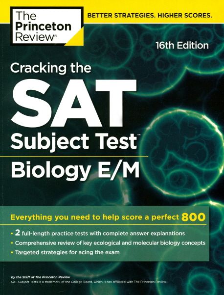 Cracking the SAT Subject Test in Biology E/M, 16/E | Princeton Review ...