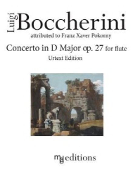Boccherini Concerto in D Major op. 27 for Flute (Urtext Edition ...