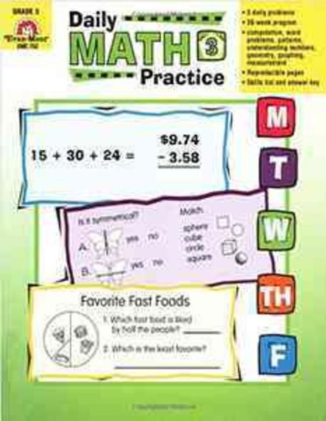 Daily Math Practice, Grade 3 | Moore, Jo Ellen - 교보문고