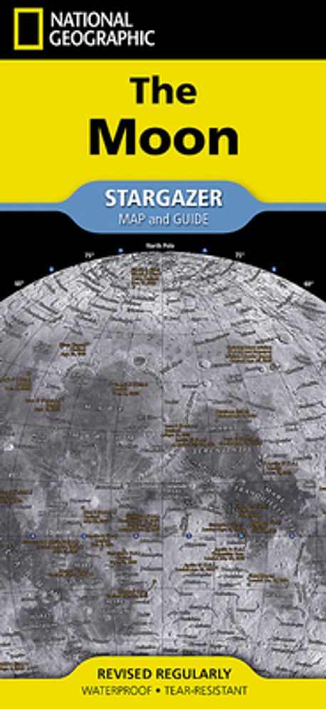 National Geographic Moon Map (Stargazer Folded) | National Geographic ...