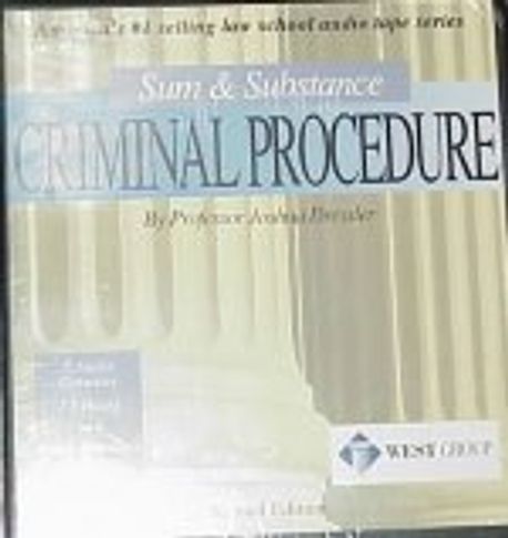 Sum & Substance : Criminal Procedure (The Outstanding Professor Series ...