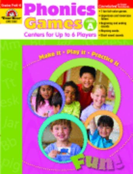 Phonics Games Centers for Up to 6 Players, Level A : Grades Prek-k ...