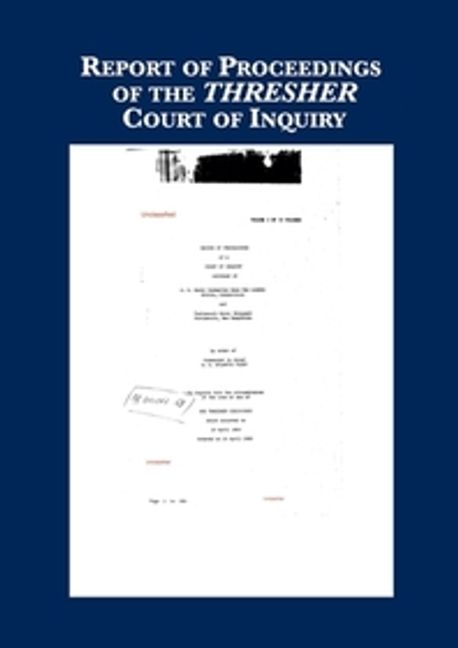 Record of Proceedings of THRESHER Inquiry | U S Navy - 교보문고