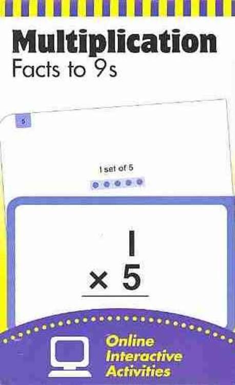 EM 4171 Flash Cards: Multiplication Facts to 9s | Evan-Moor Corporation ...