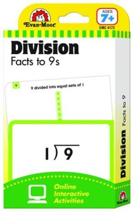 EM 4172 Flash Cards: Division Facts to 9s | Evan-Moor Corporation - 교보문고