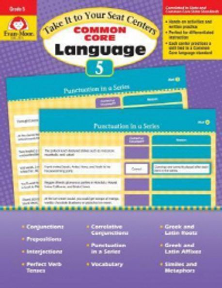 EM 2875 Take it to Your Seat Centers - Common Core Language, Grade 5 ...