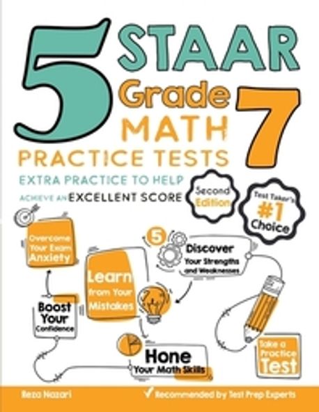 5 STAAR Grade 7 Math Practice Tests | Nazari, Reza - 교보문고