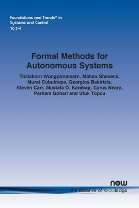 Formal Methods for Autonomous Systems | Wongpiromsarn, Tichakorn - 교보문고