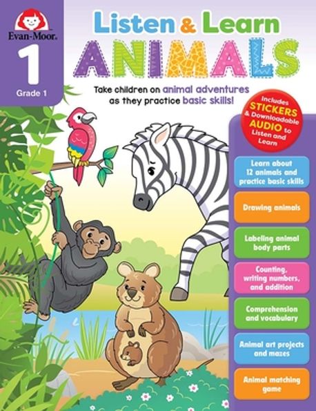 Animals, Grade 1 Workbook | Evan-Moor Corporation - 교보문고