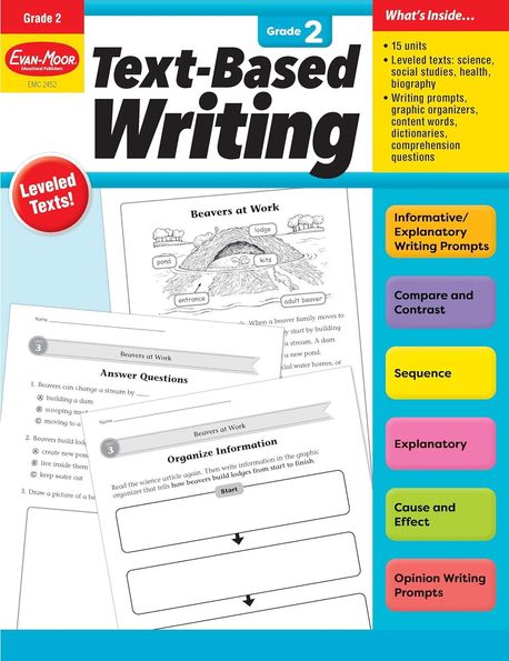 Text-Based Writing, Grade 2 Teacher Resource | Evan-Moor Corporation - 교보문고
