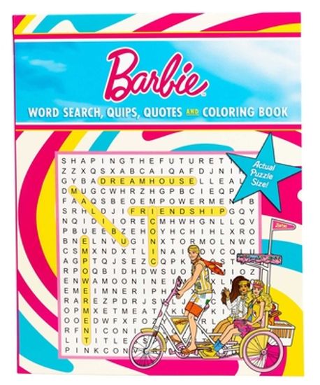 Barbie Word Search, Quips, Quotes, and Coloring Book | Editors of ...