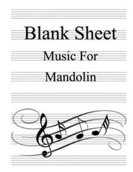 Blank Sheet Music For Mandolin | Design, Ib - 교보문고