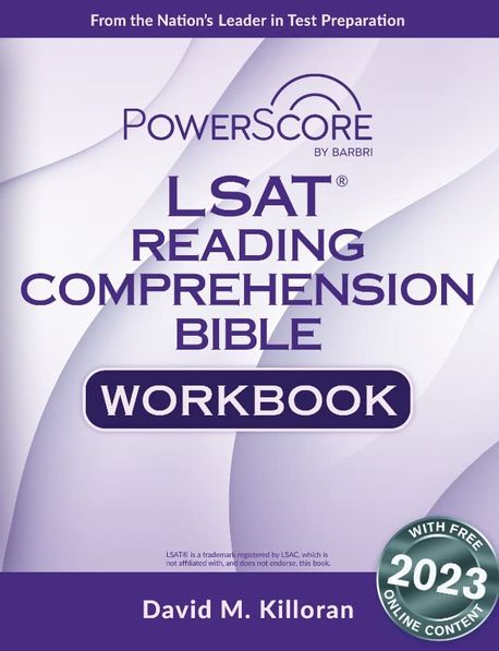 Powerscore LSAT Reading Comprehension Bible Workbook | Killoran, David ...