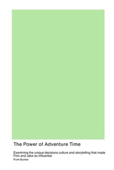 The Power of Adventure Time | Bunker, Punk - 교보문고