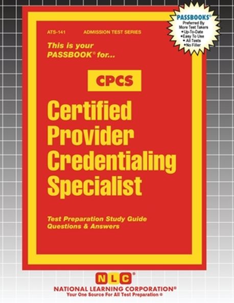 Certified Provider Credentialing Specialist (CPCS) | Passbooks - 교보문고