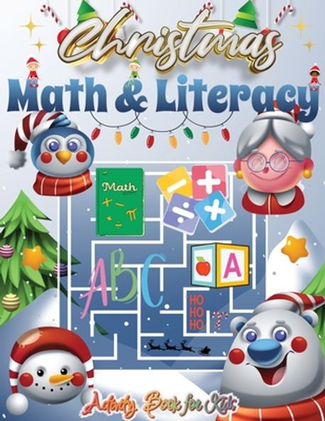 Christmas Math and Literacy Activity Book for Kids, Holiday Math and ...