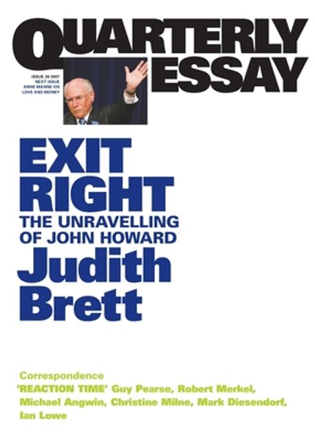 Exit Right | Brett, Judith - 교보문고