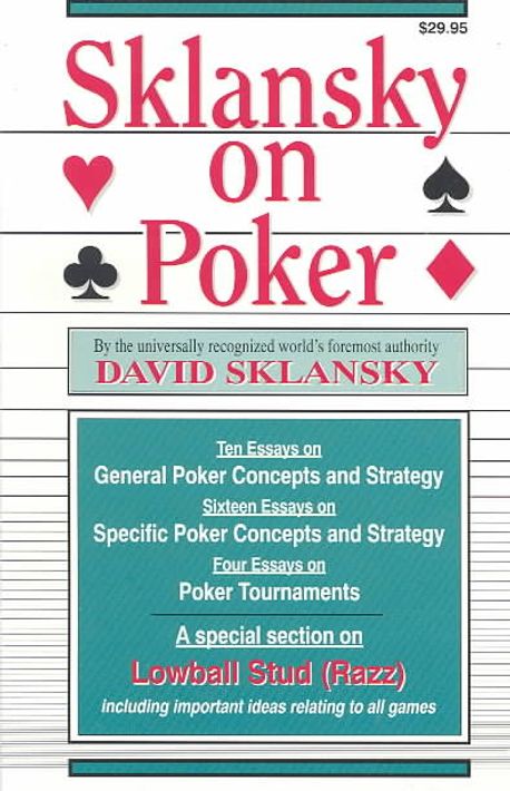 Sklansky on Poker | Sklansky, David - 교보문고