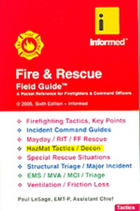 Fire & Rescue Field Guide, 6/e | Lesage, Paul - 교보문고