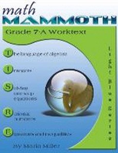 Math Mammoth Grade 7-A Worktext | Miller, Maria - 교보문고