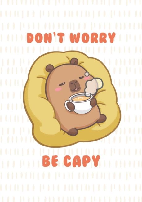 Purple Chill Capybara Notebook | - 교보문고