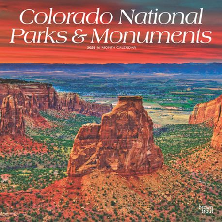 Colorado National Parks & Monuments 2025 12 X 24 Inch Monthly Square ...