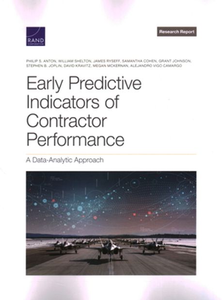Early Predictive Indicators of Contractor Performance | Anton, Philip S ...
