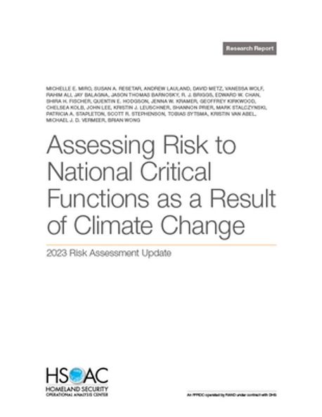 Assessing Risk to National Critical Functions as a Result of Climate ...