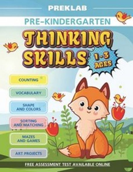 Thinking skills pre-K toddler workbook 1-3 years prek age 1 2 3 | Lab ...