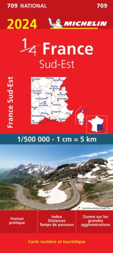 Southeastern France 2024 - Michelin National Map 709 | Michelin - 교보문고