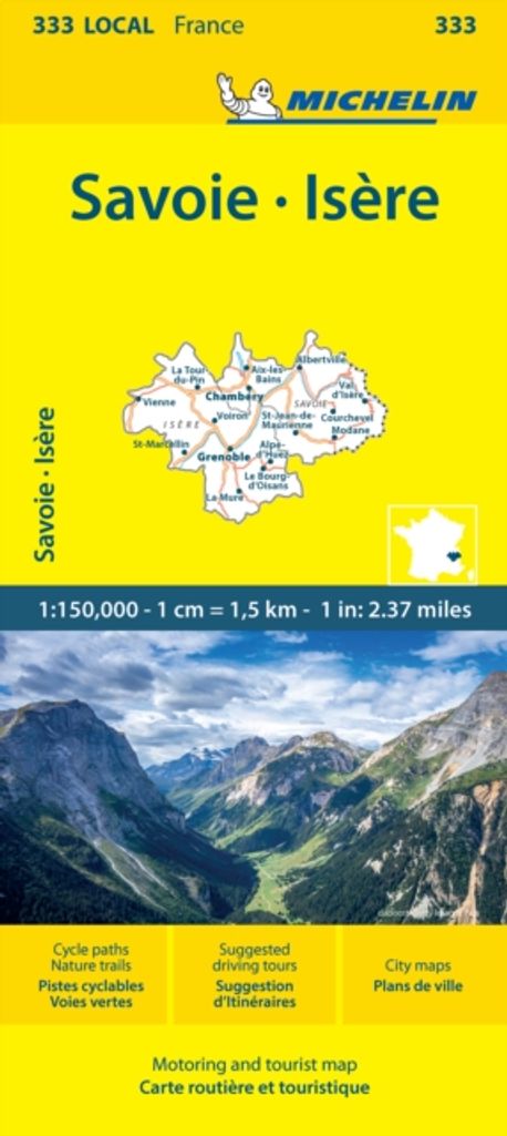 Isere Savoie - Michelin Local Map 333 | Michelin - 교보문고