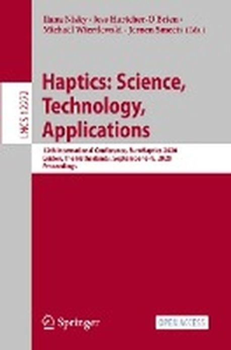 Haptics: Science, Technology, Applications | Ilana Nisky - 교보문고