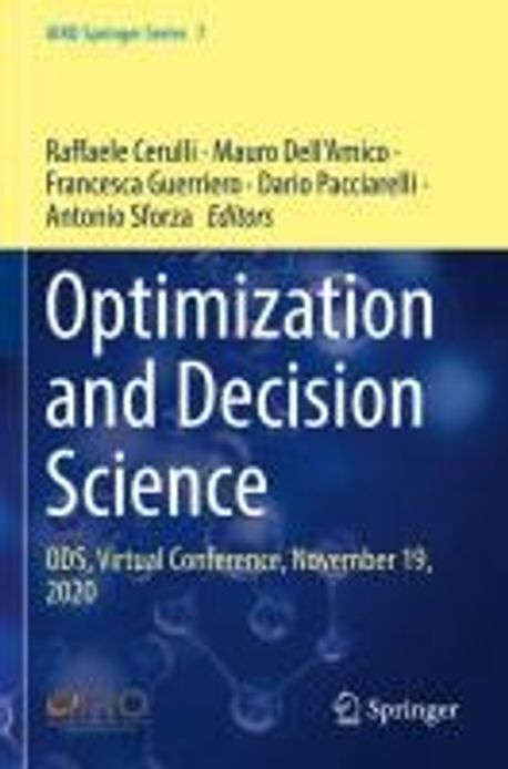 Optimization and Decision Science | Cerulli, Raffaele - 교보문고