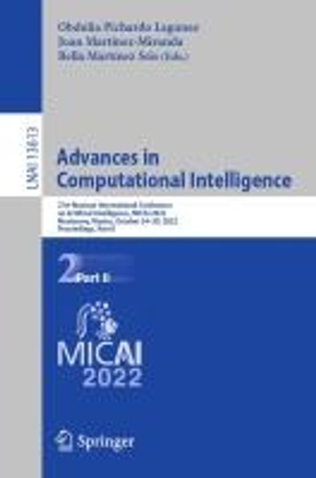 Advances in Computational Intelligence | Pichardo Lagunas, Obdulia - 교보문고