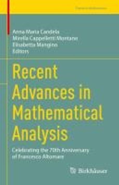 Recent Advances in Mathematical Analysis | Candela, Anna Maria - 교보문고