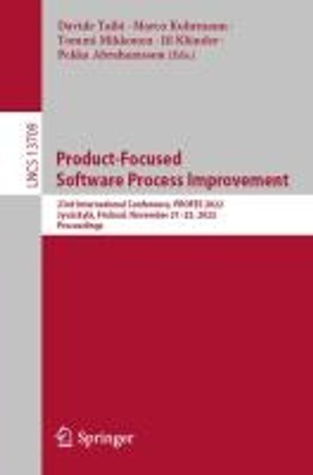 Product-Focused Software Process Improvement | Taibi, Davide - 교보문고