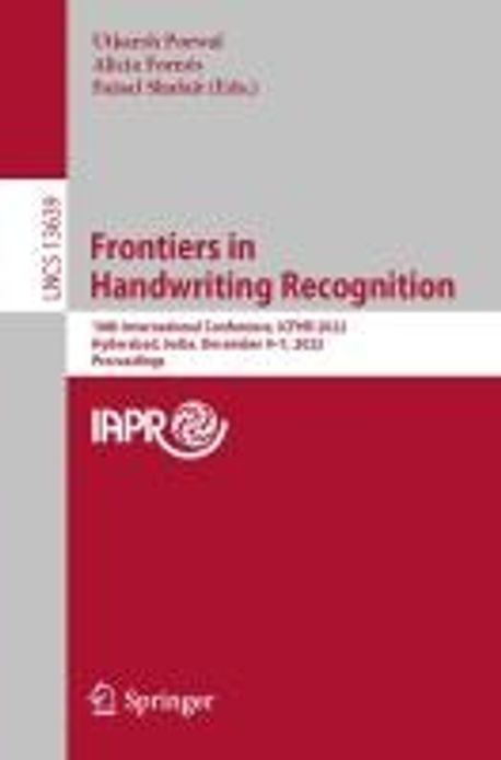 Frontiers in Handwriting Recognition | Porwal, Utkarsh - 교보문고