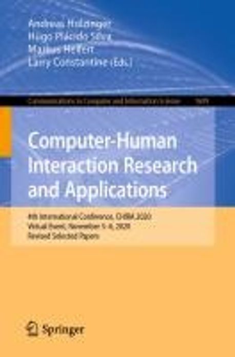 Computer-Human Interaction Research and Applications | Holzinger ...