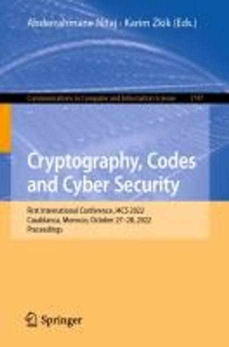 Cryptography, Codes and Cyber Security | Zkik, Karim - 교보문고