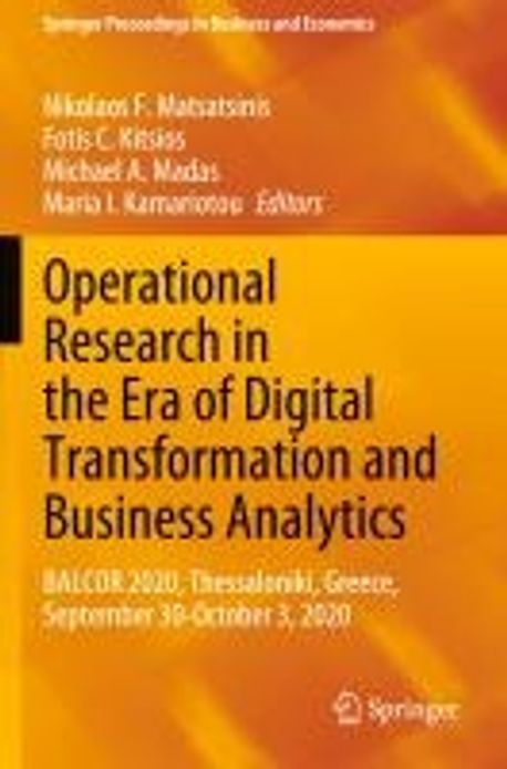 Operational Research in the Era of Digital Transformation and Business Analytics | Matsatsinis ...