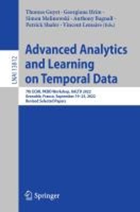 Advanced Analytics and Learning on Temporal Data | Guyet, Thomas - 교보문고