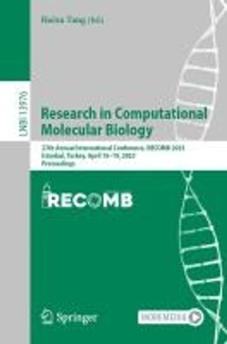 Research in Computational Molecular Biology | Tang, Haixu - 교보문고
