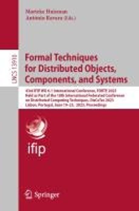 Formal Techniques for Distributed Objects, Components, and Systems | Ravara, Antonio - 교보문고