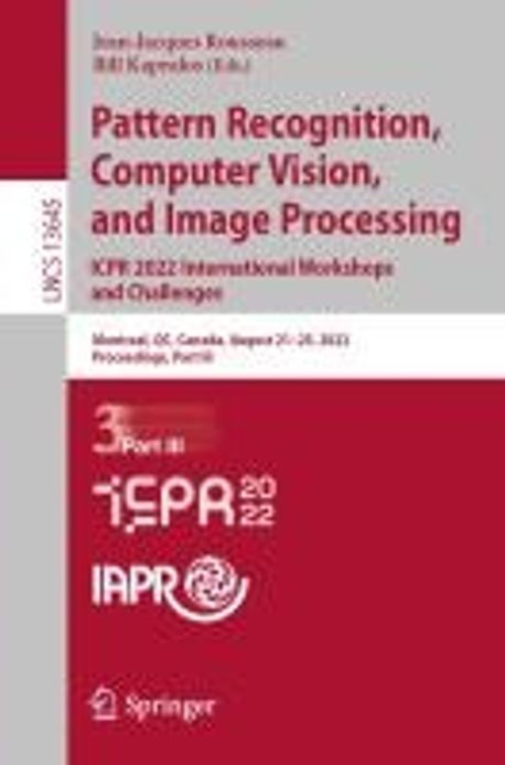 Pattern Recognition, Computer Vision, and Image Processing. Icpr 2022 ...