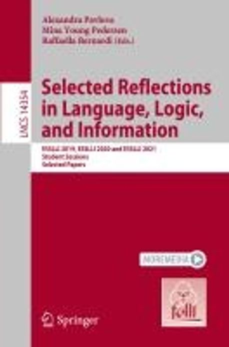 Selected Reflections in Language, Logic, and Information | Pavlova, Alexandra - 교보문고