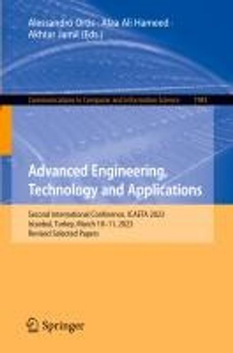 Advanced Engineering, Technology and Applications | Ortis, Alessandro ...